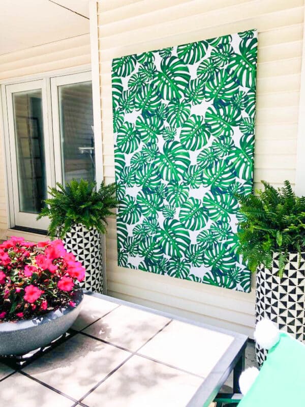 From Table to Wall - How to Create Easy Tablecloth Wall Art - Sonata ...