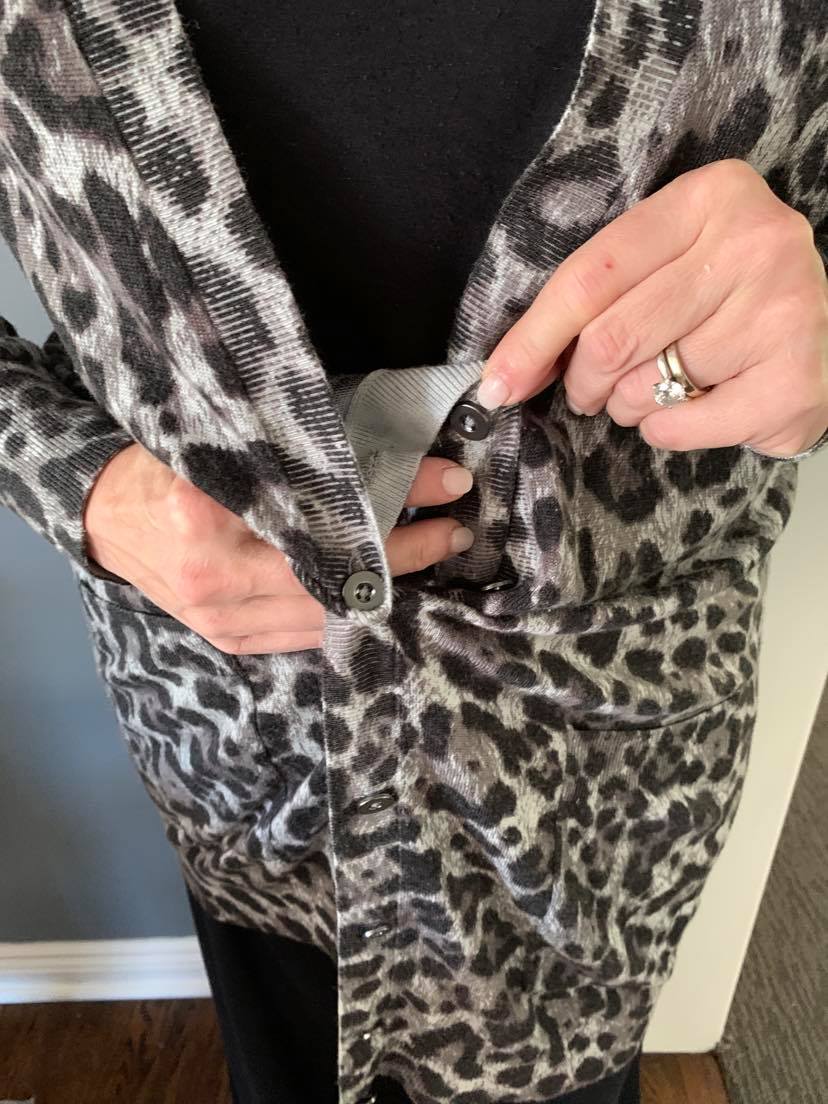 How to Create an "Untucked French Tuck" with a Long Cardigan - Sonata ...