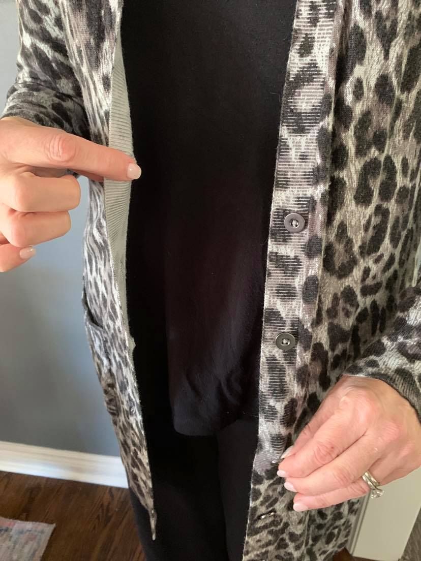 How to Create an "Untucked French Tuck" with a Long Cardigan - Sonata ...