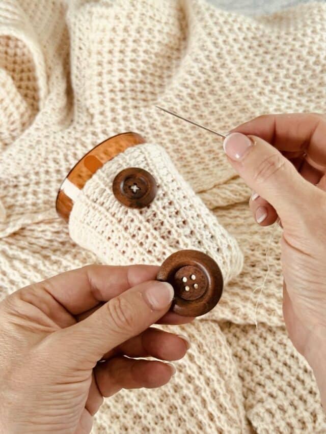From Cuff to Cozy: Easy Thrifted Sweater Candle Wrap DIY - Sonata Home ...