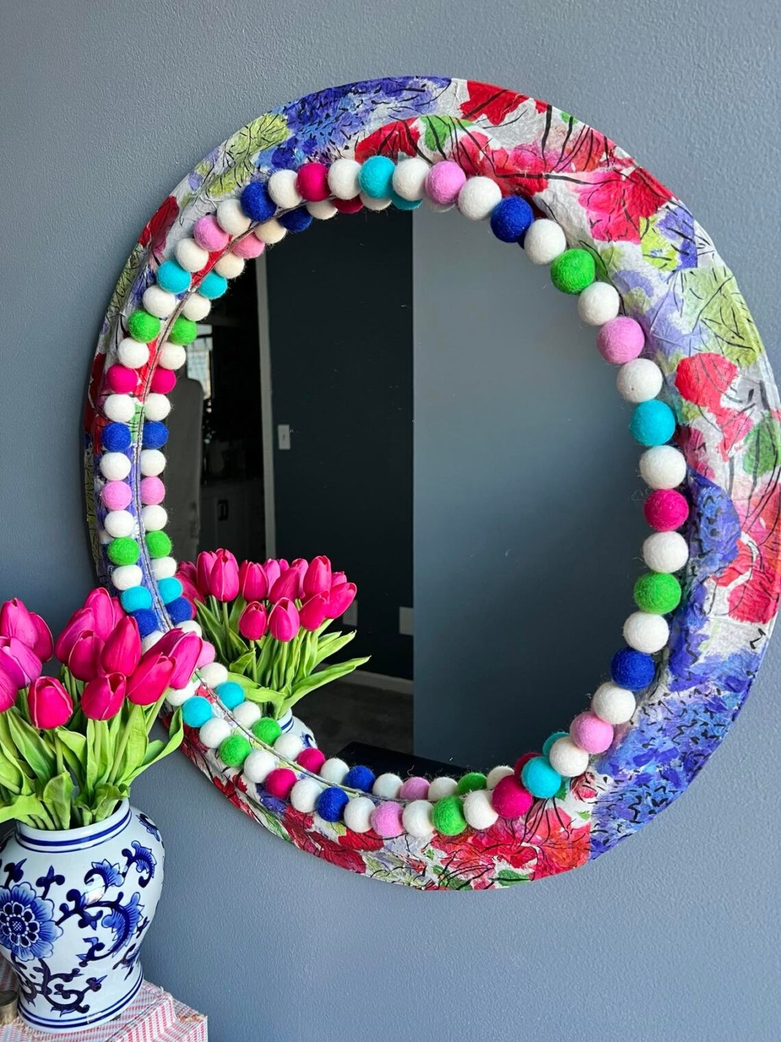 Mirror, Mirror, On The Wall...How to Decoupage with Paper Napkins ...