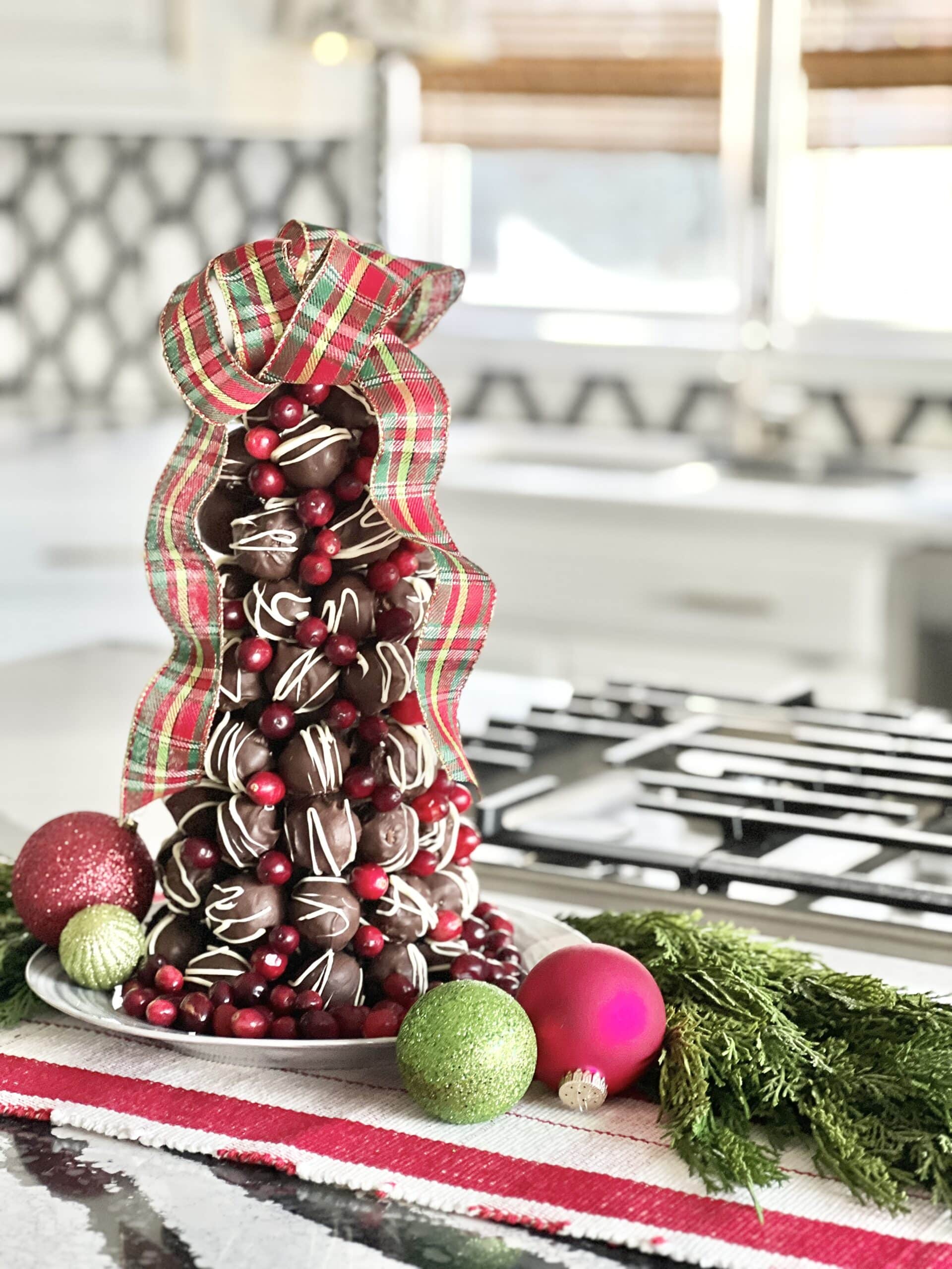 How to Make a Chocolate Truffle Christmas Tree