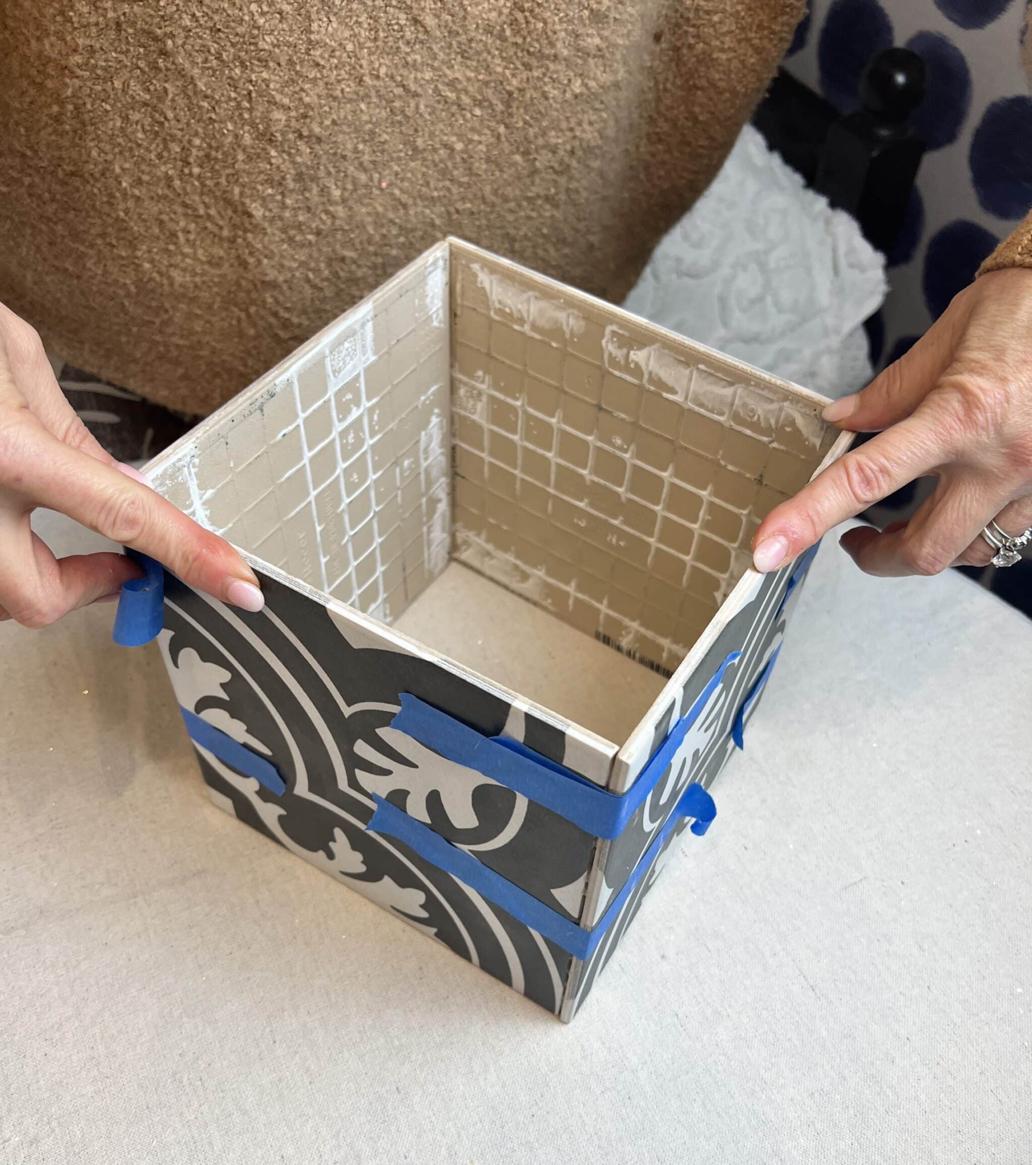 How to make a DIY tile planter box