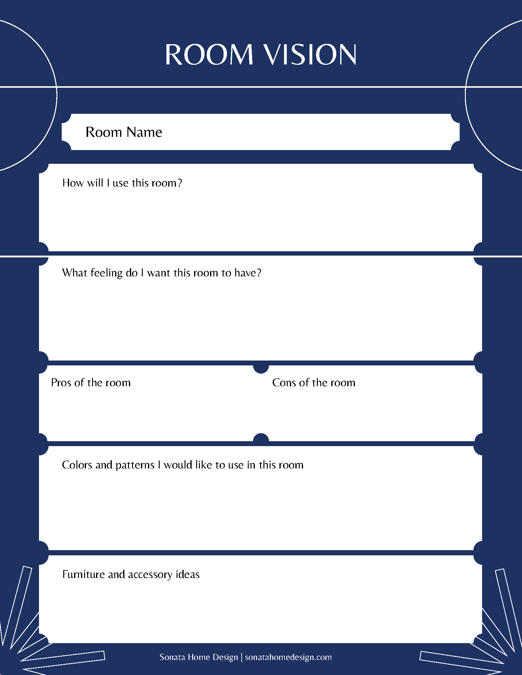Free Printable Project Planner for Your Room Makeover