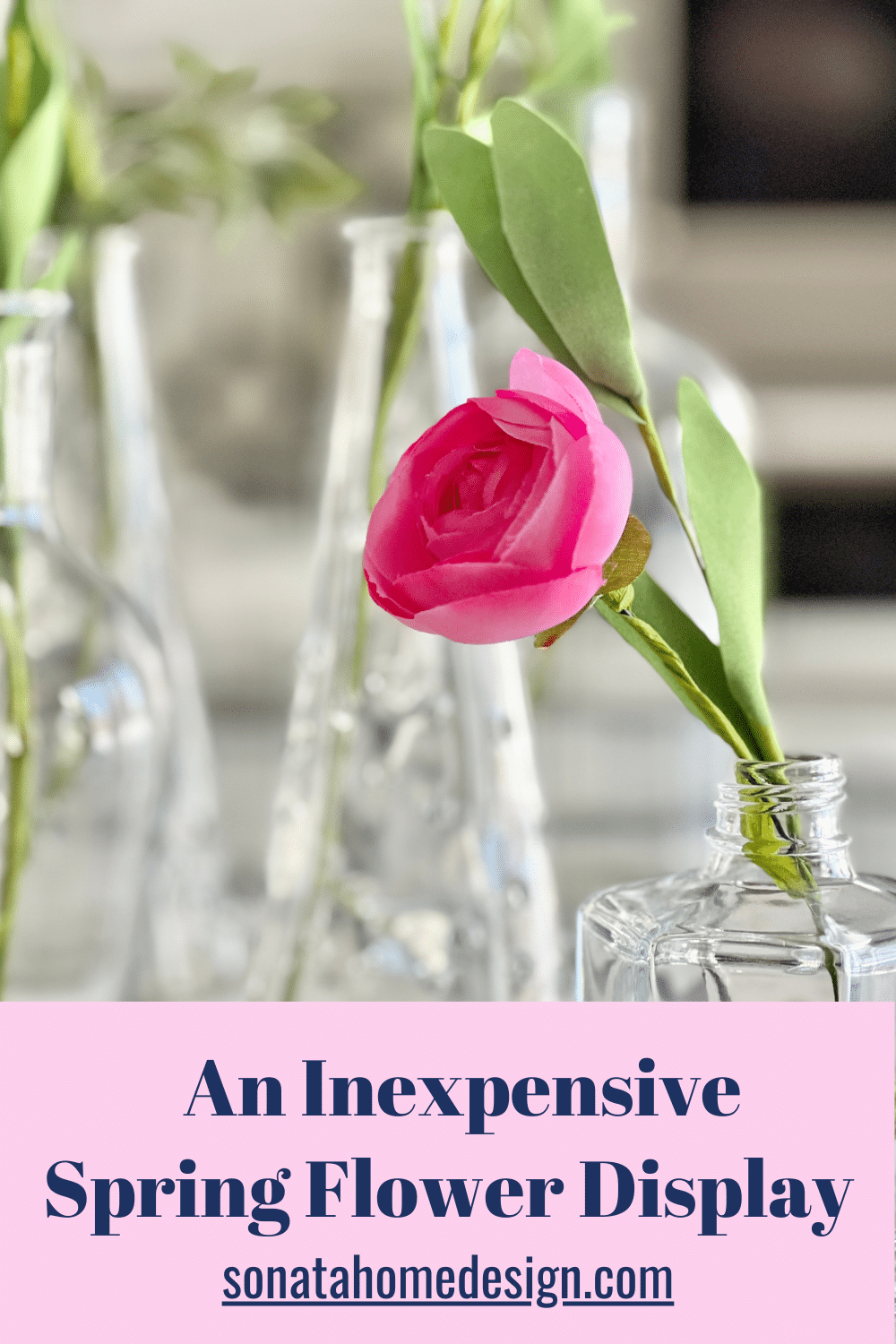 An Inexpensive Spring Flower Display - Sonata Home Design