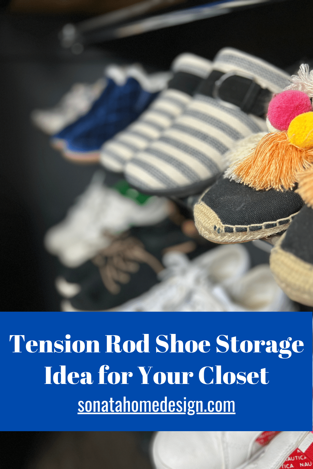 Tension Rod Shoe Storage for Your Closet
