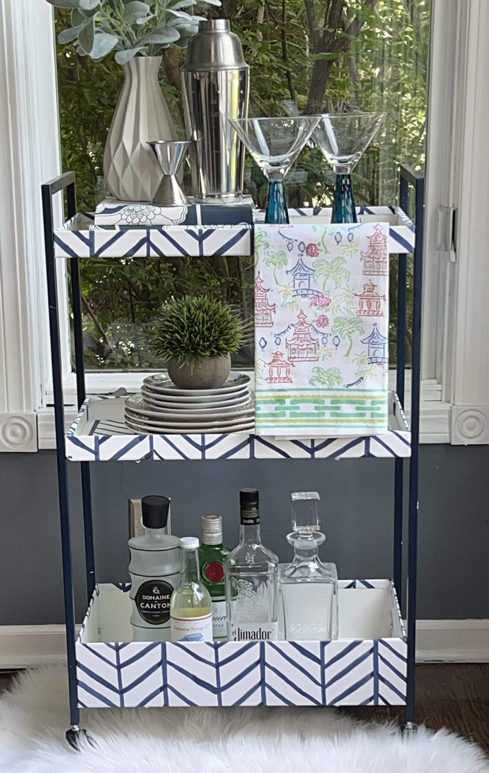 The Best Hack For An Amazing DIY Ikea Bar Cart - Sonata Home Design