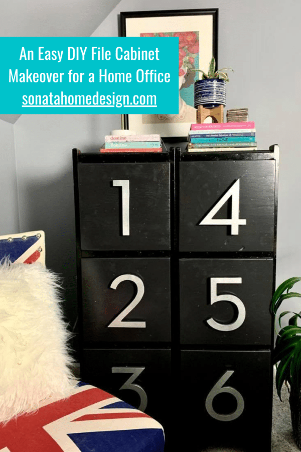An Easy DIY File Cabinet Makeover for a Home Office - Sonata Home Design