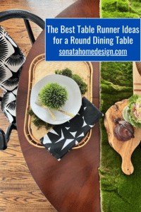 The Best Table Runner Ideas for a Round Dining Table - Sonata Home Design