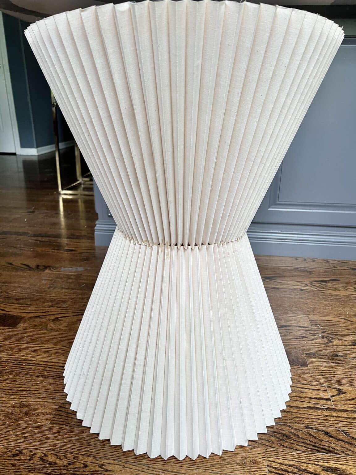 An Easy DIY Hack: From Fabric Lampshade to Accent Table - Sonata Home ...