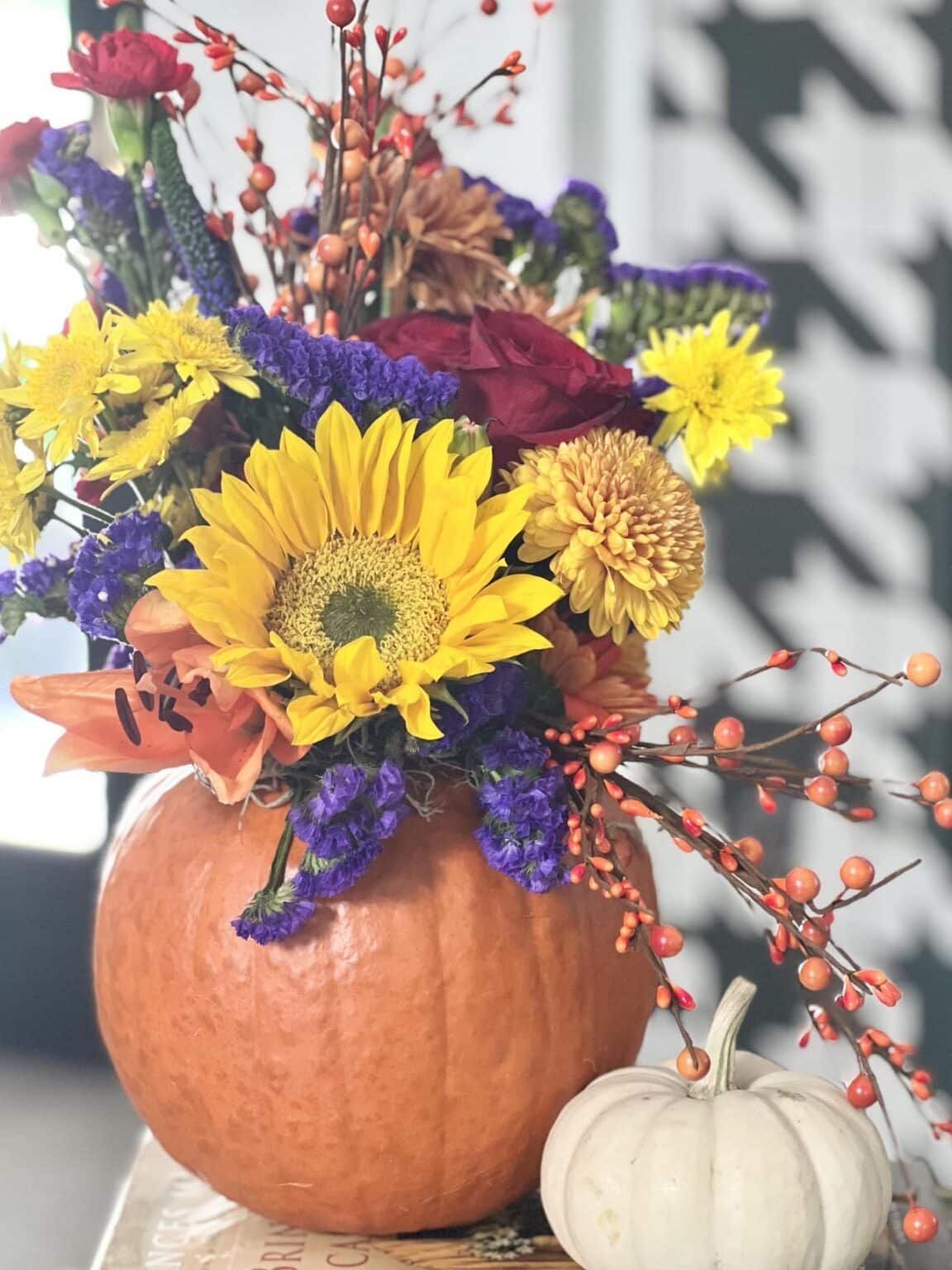 How to Make Easy DIY Pumpkin Floral Arrangements - Sonata Home Design
