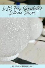How to Make DIY Faux Snowballs for Your Winter Decor - Sonata Home Design
