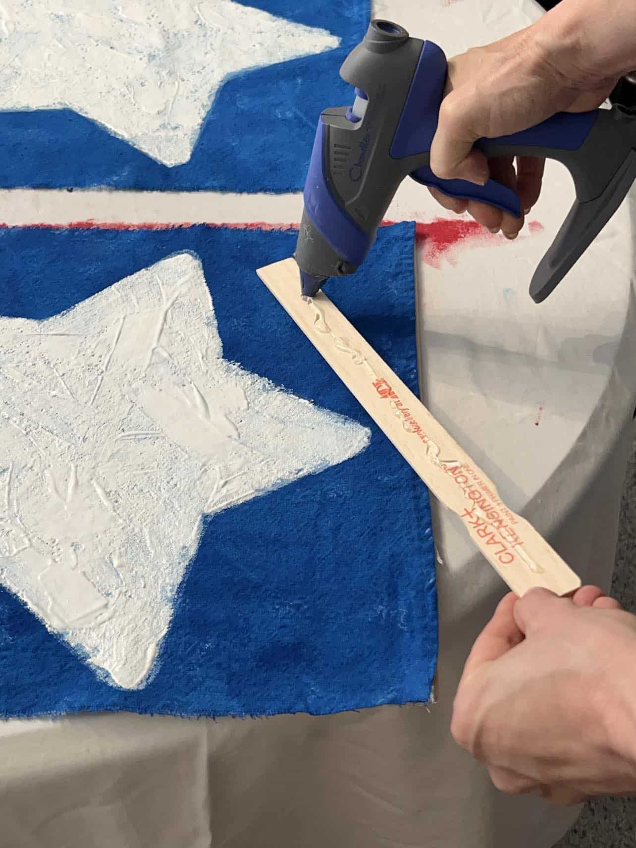 How to Make an Easy DIY American Flag Banner - Sonata Home Design