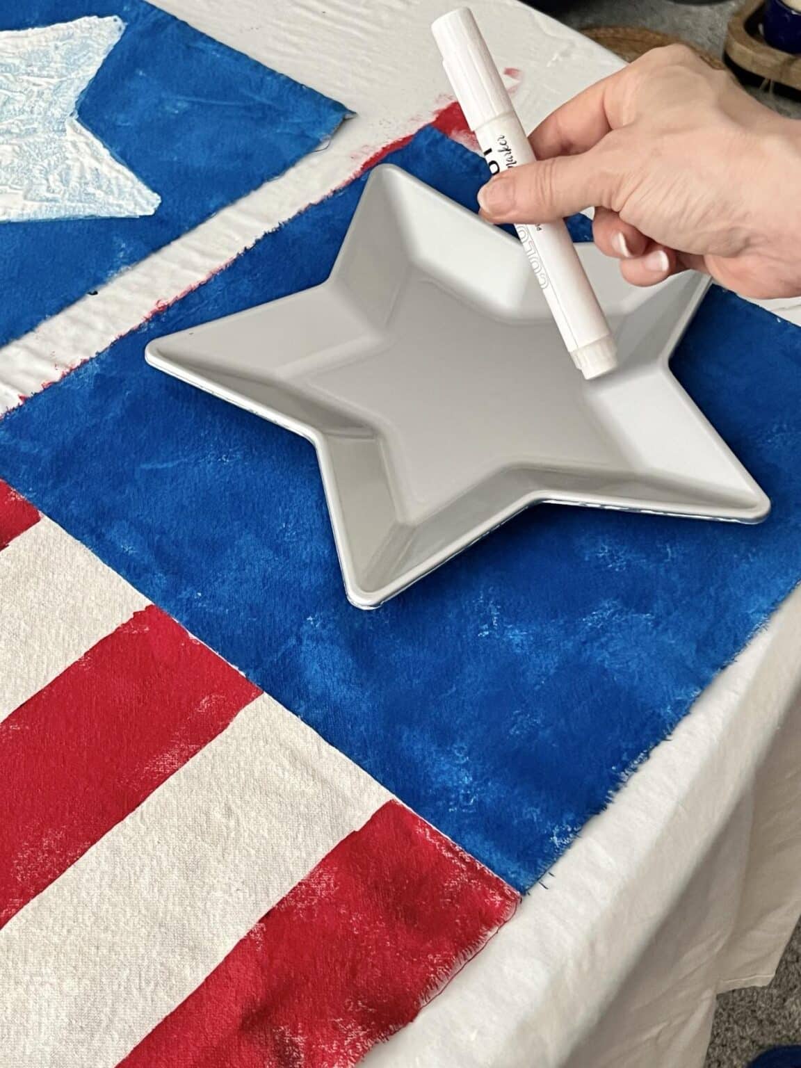 How to Make an Easy DIY American Flag Banner - Sonata Home Design