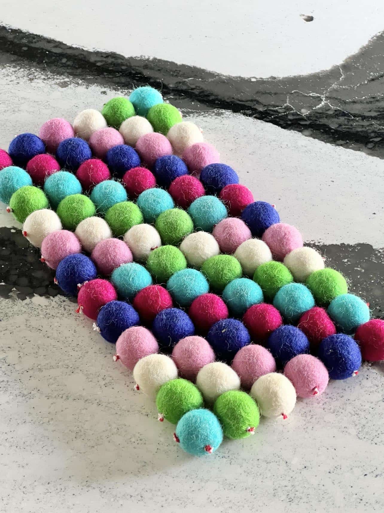 Create a Handmade Wool Felt Ball Trivet: A Fun and Easy DIY - Sonata ...