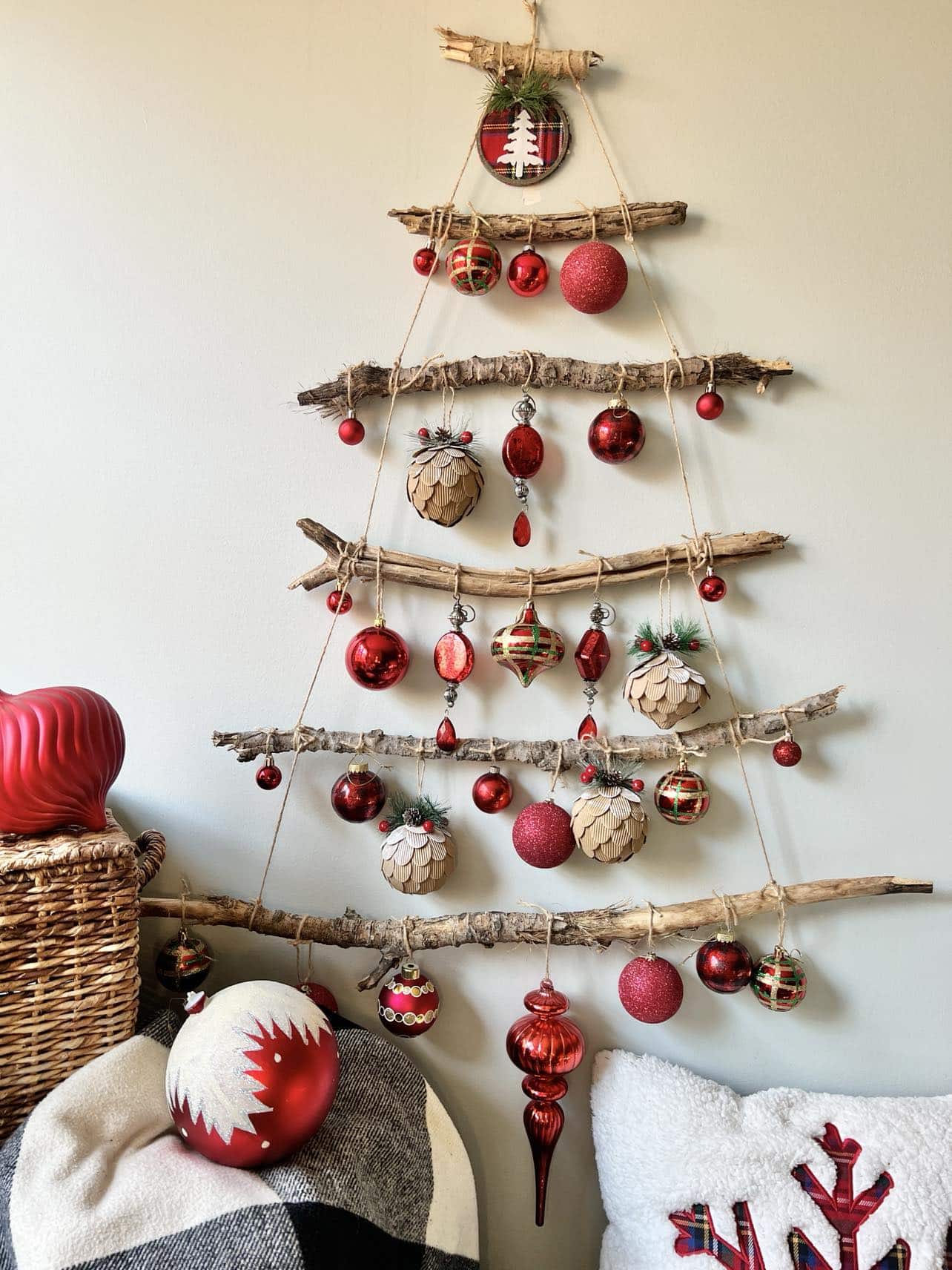 Deck Your Walls: How to Make a DIY Wall Christmas Tree - Sonata Home Design