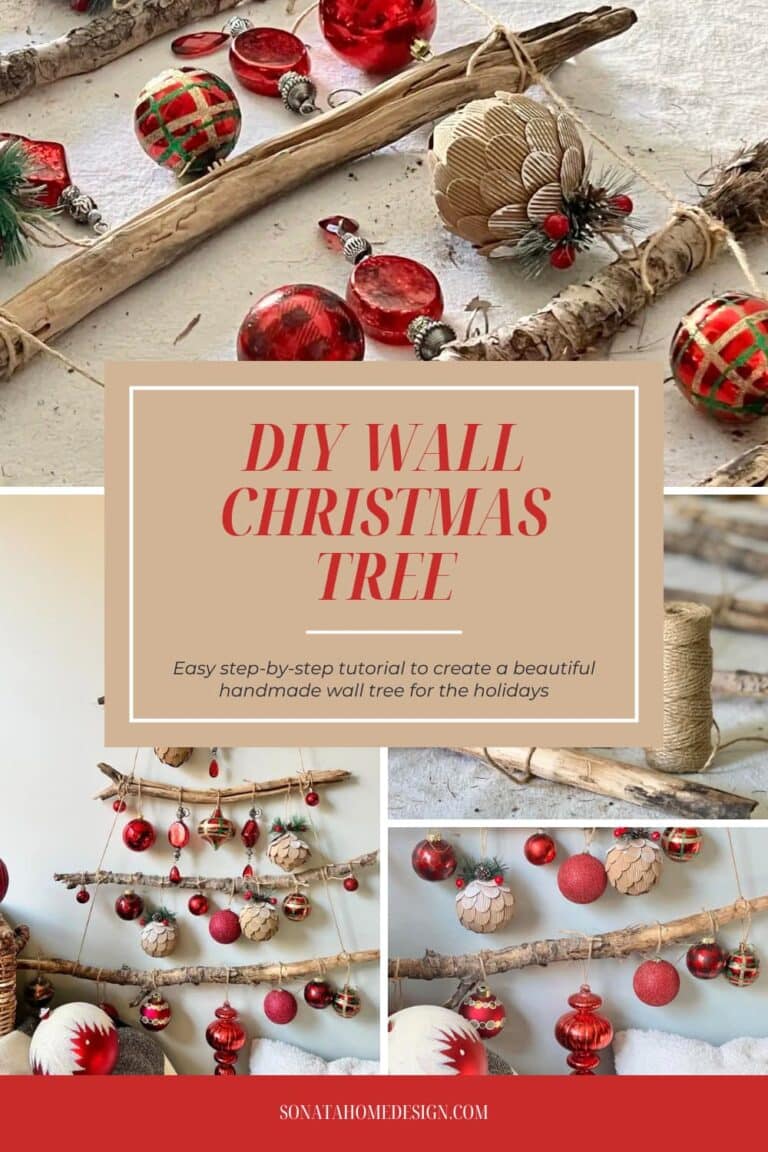 Deck Your Walls: How to Make a DIY Wall Christmas Tree - Sonata Home Design