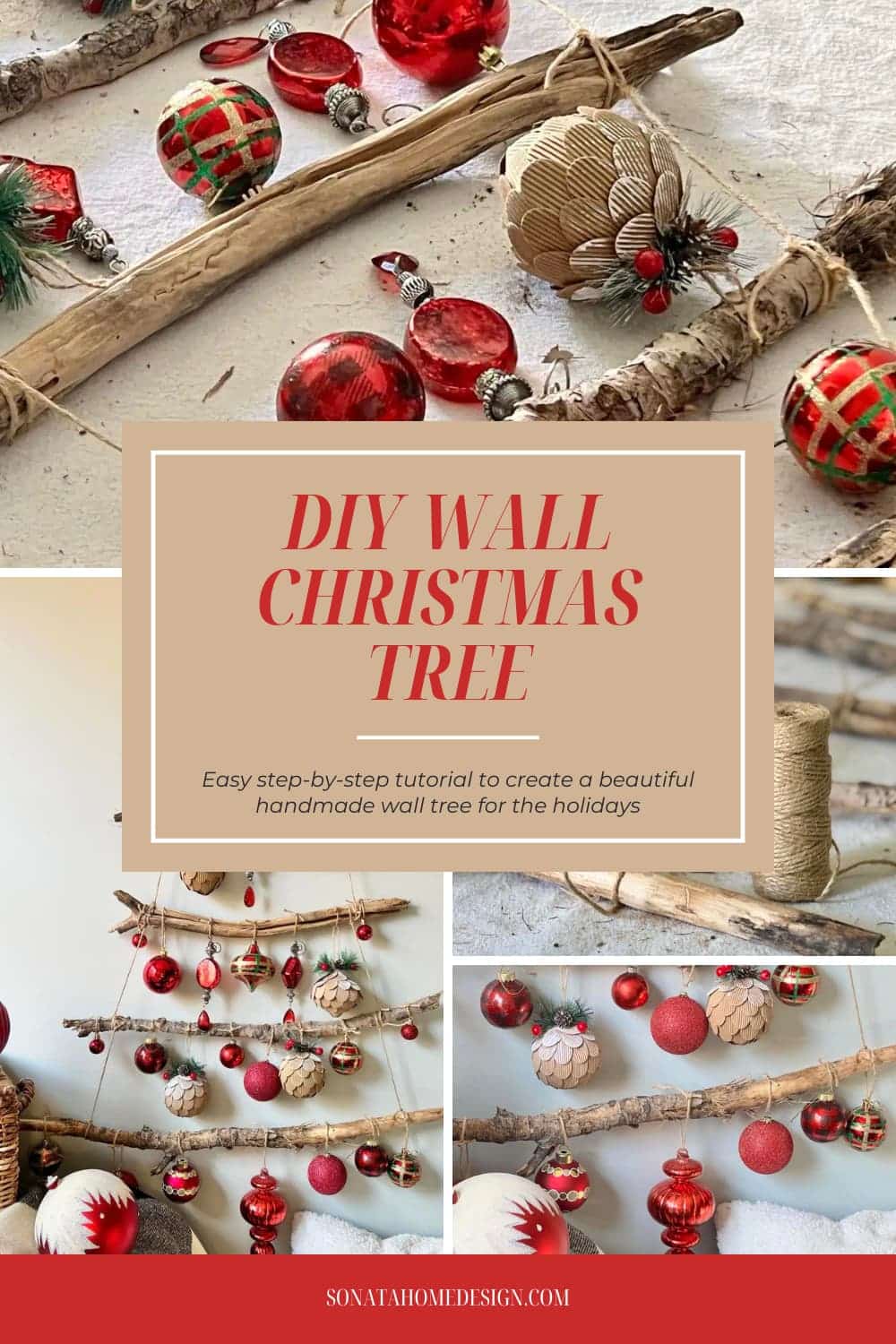 Deck Your Walls: How to Make a DIY Wall Christmas Tree - Sonata Home Design
