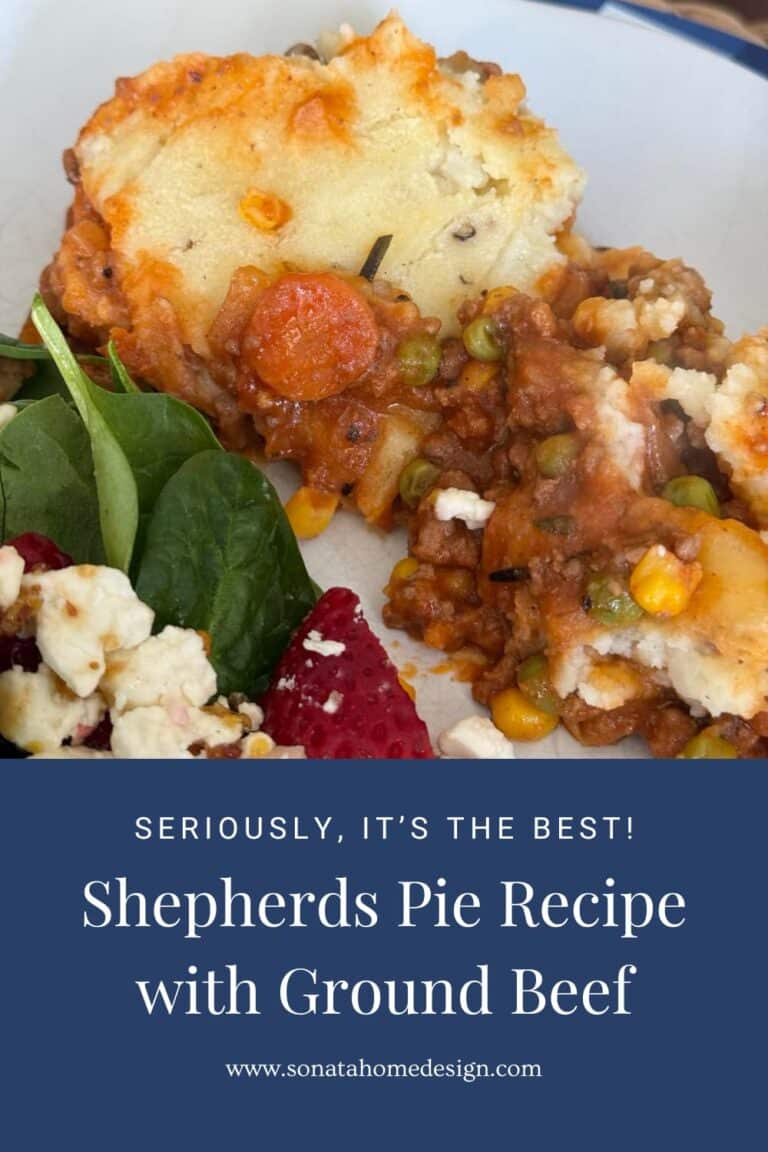 Easy Ground Beef Shepherds Pie Recipe: A Homemade Classic - Sonata Home ...