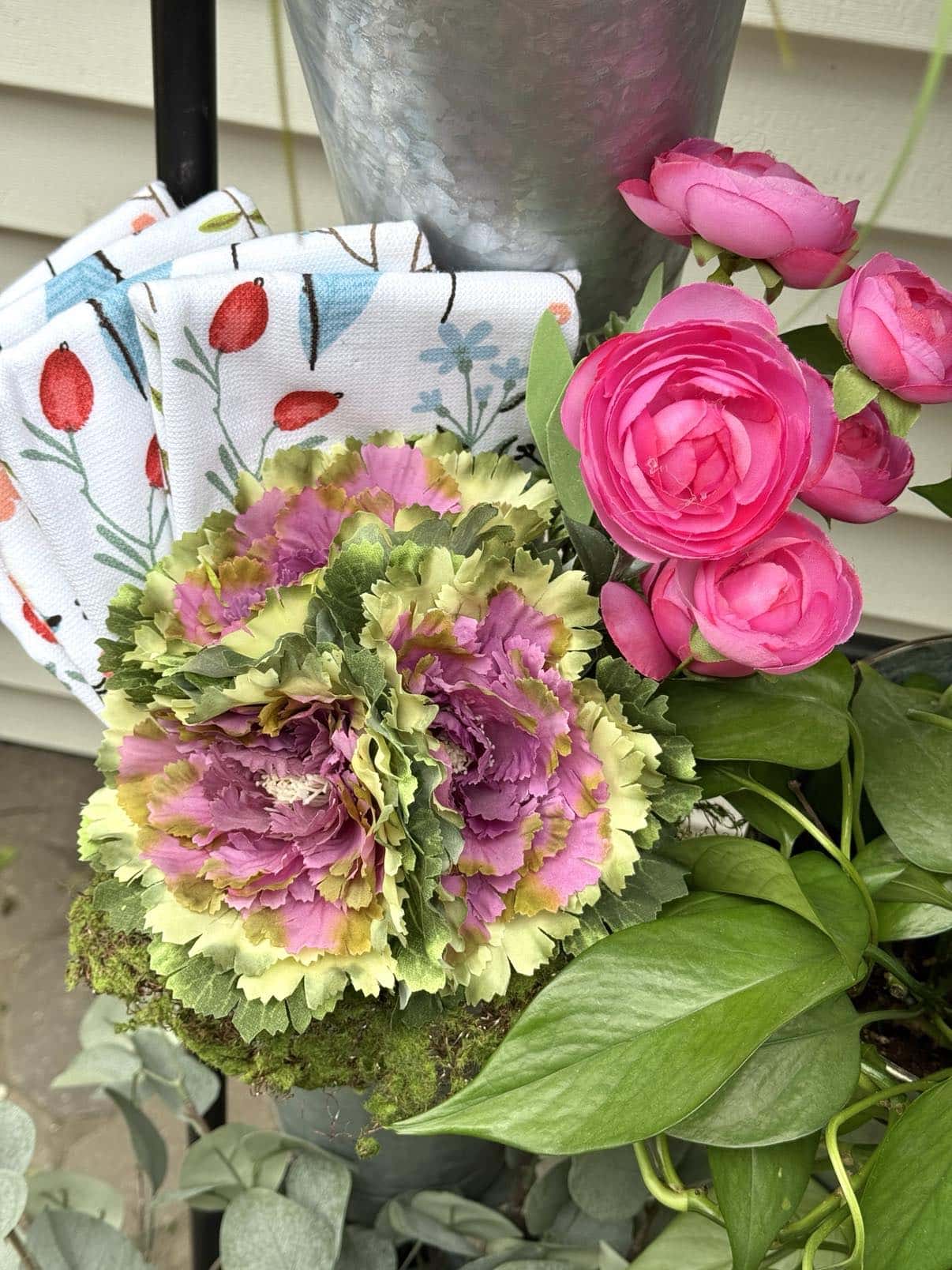 French Flower Bucket Ideas That Radiate Patio Charm - Sonata Home Design