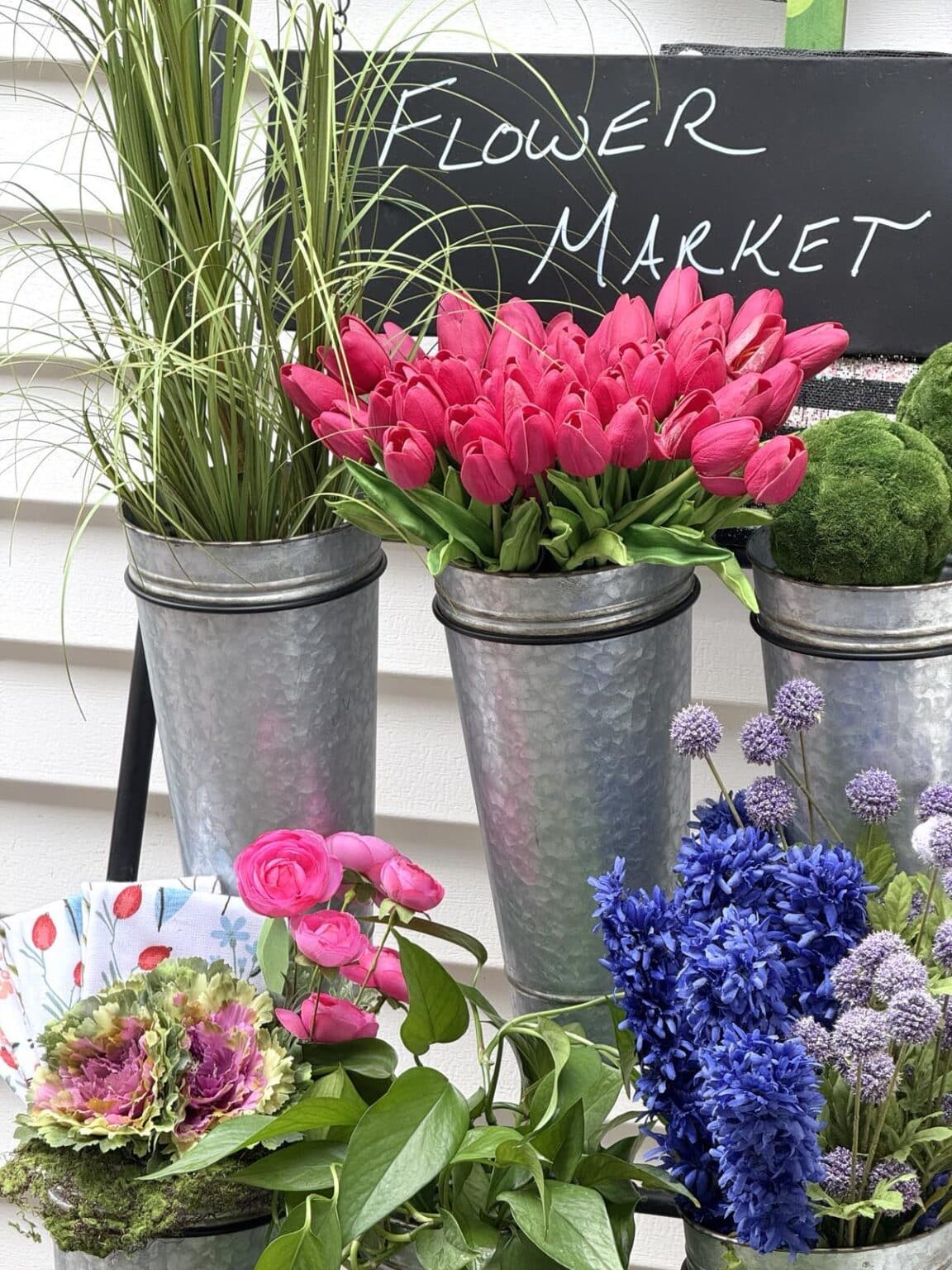 French Flower Bucket Ideas That Radiate Patio Charm - Sonata Home Design
