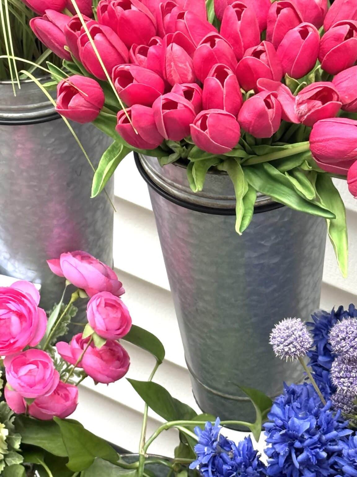 French Flower Bucket Ideas That Radiate Patio Charm - Sonata Home Design