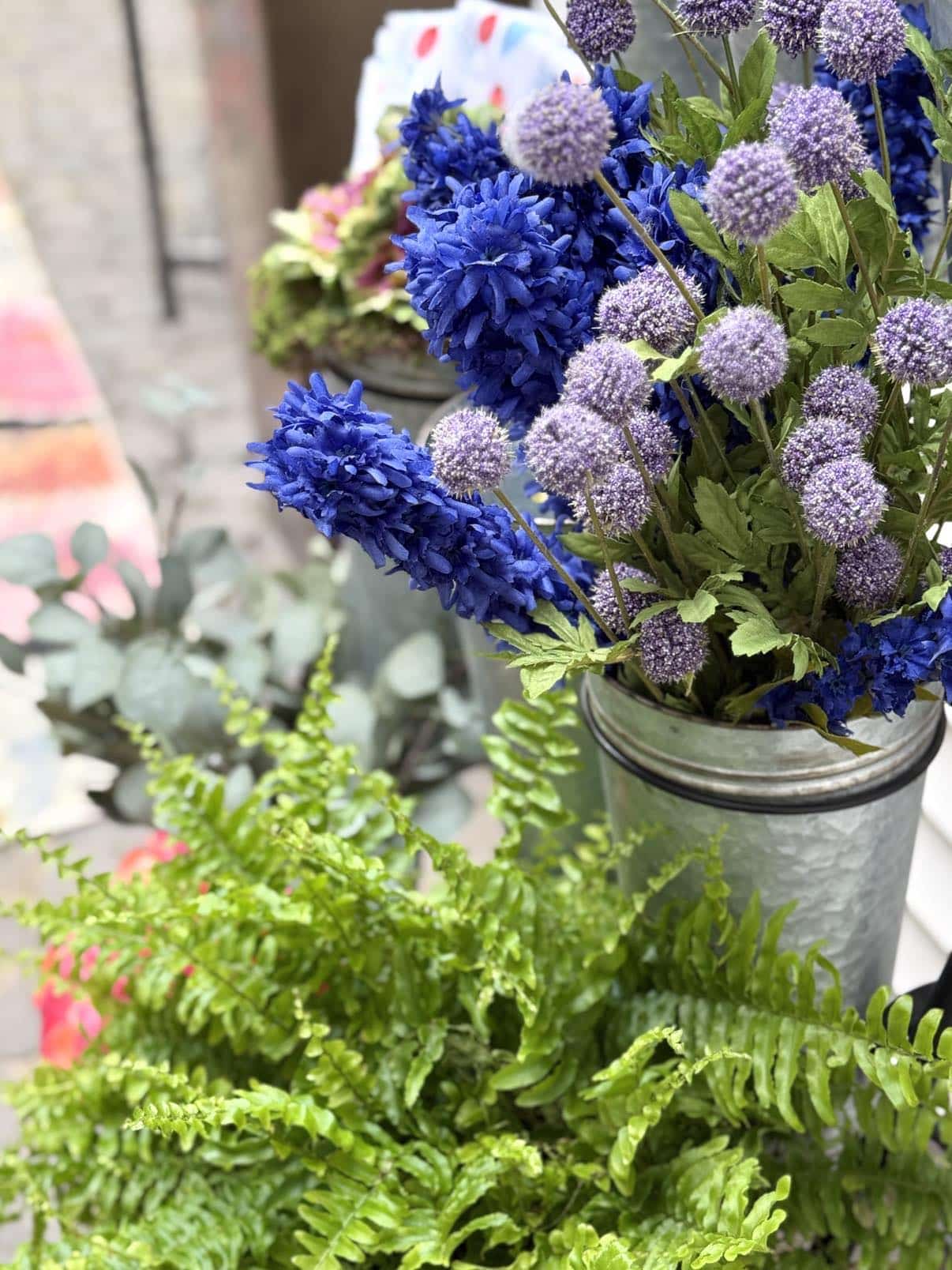 French Flower Bucket Ideas That Radiate Patio Charm - Sonata Home Design