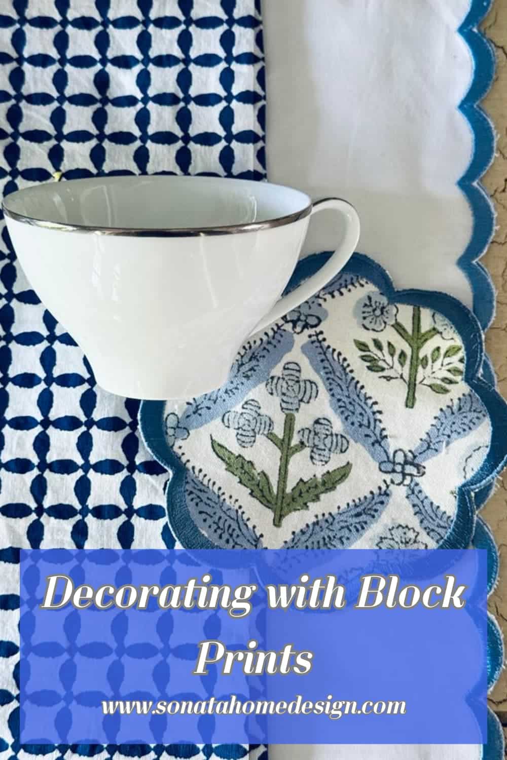 Prints Charming: Ideas for Decorating with Block Prints - Sonata Home ...